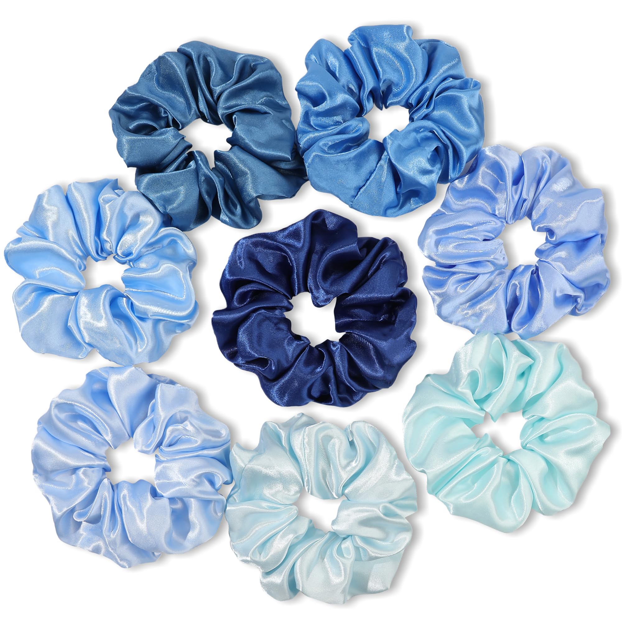 Amazon.com : Satin Hair Scrunchies: Cute, Big Pony Tail Holders for ...