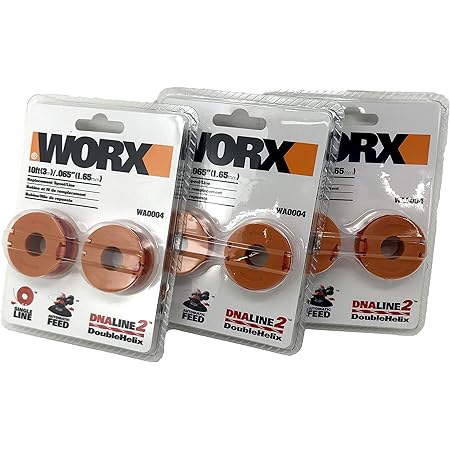 Amazon.com : Worx WA0004 Bundle of 2, 2 packs - 10foot Spool ...