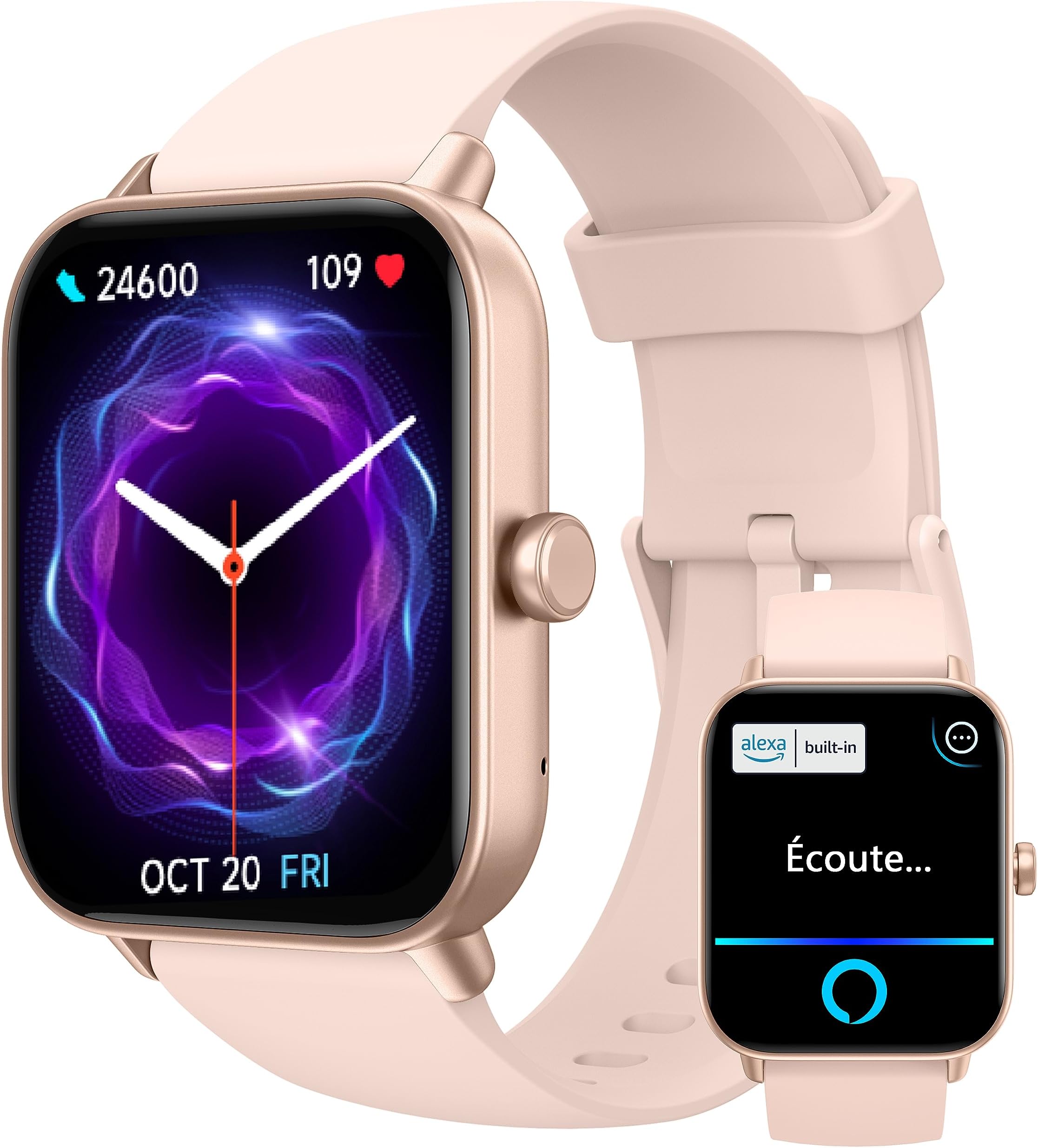 KALINCO Montre Connectée Femme Homme avec Alexa Intégré, 1,8 ...