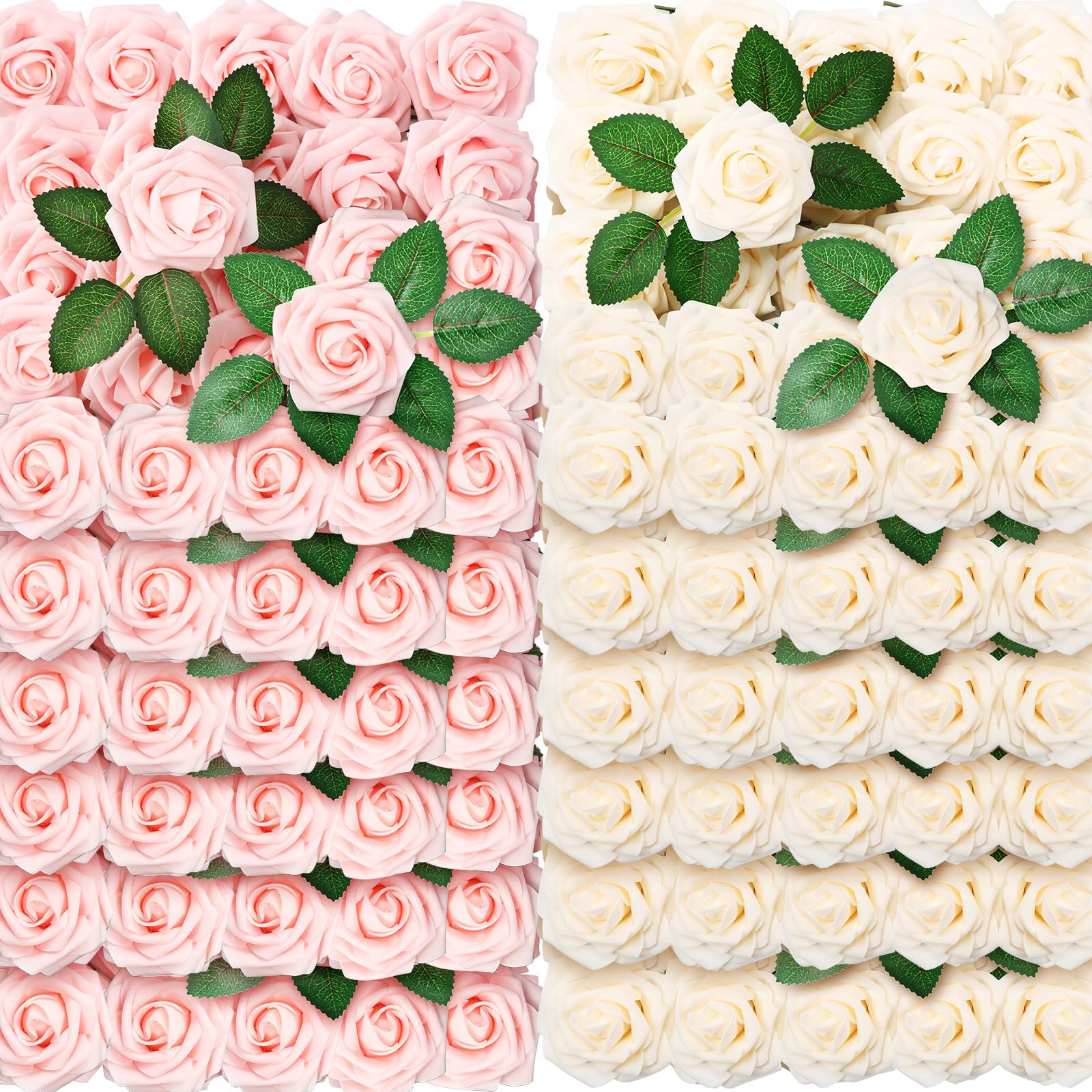 Zeyune 200 Pcs Artificial Rose Flowers Foam Fake Rose for sale | Mesa ...
