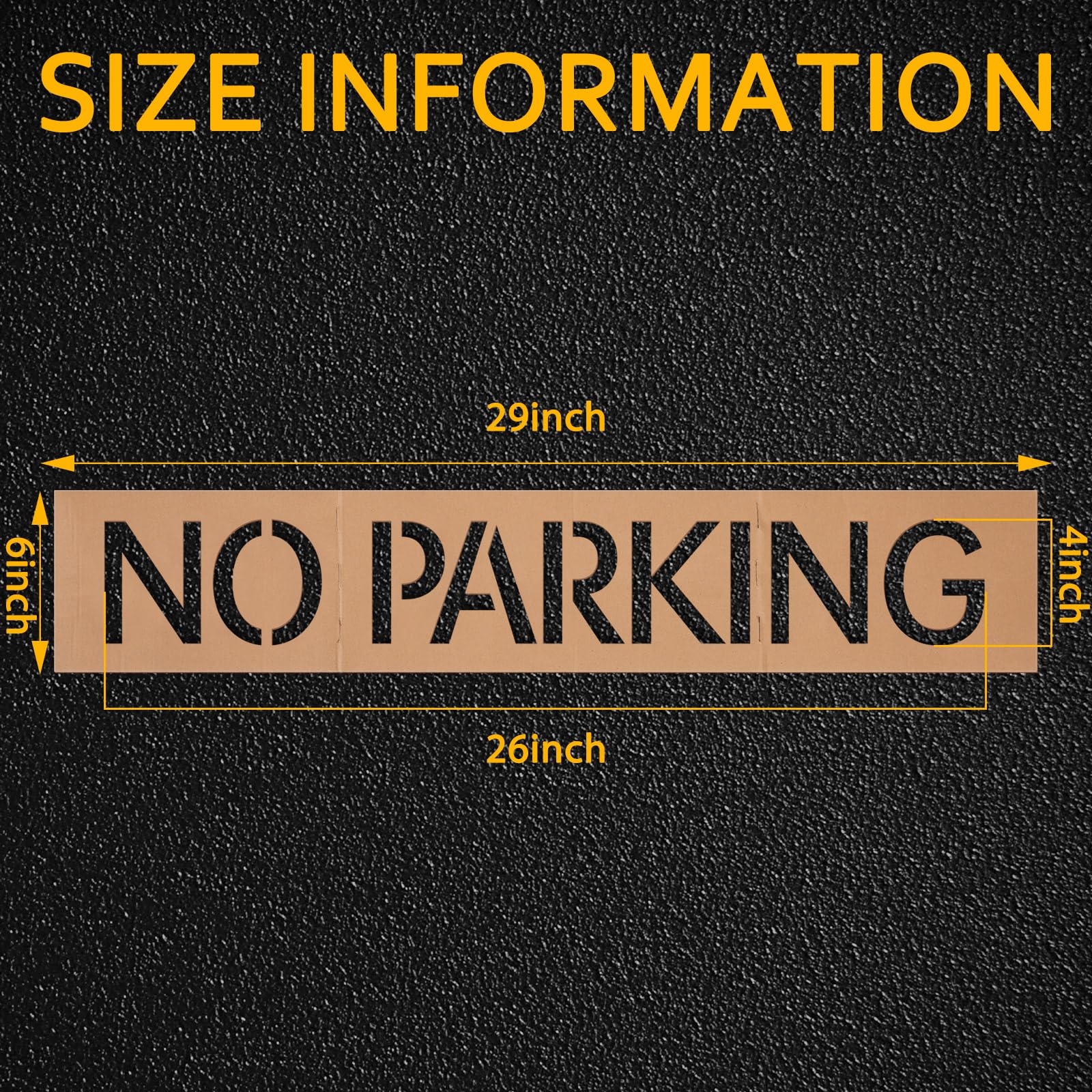 Snapklik.com : Qilery 2 Pcs 4 Pavement Marking Stencils Reusable ...