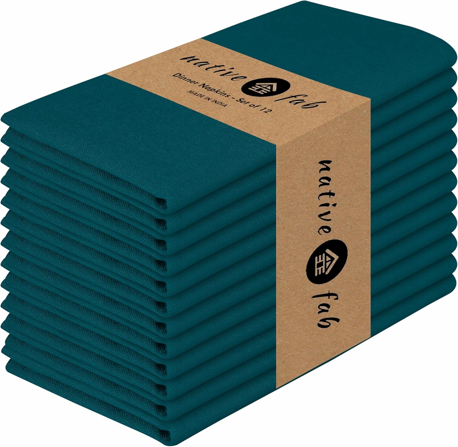 Amazon.com: Native Fab Cloth Napkin Set of 12, 100% Cotton, Washable ...