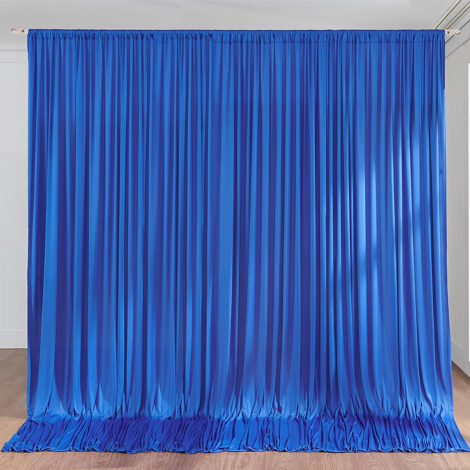 Amazon.com: 10ft x 10ft Wrinkle Free Royal Blue Backdrop Curtain for ...