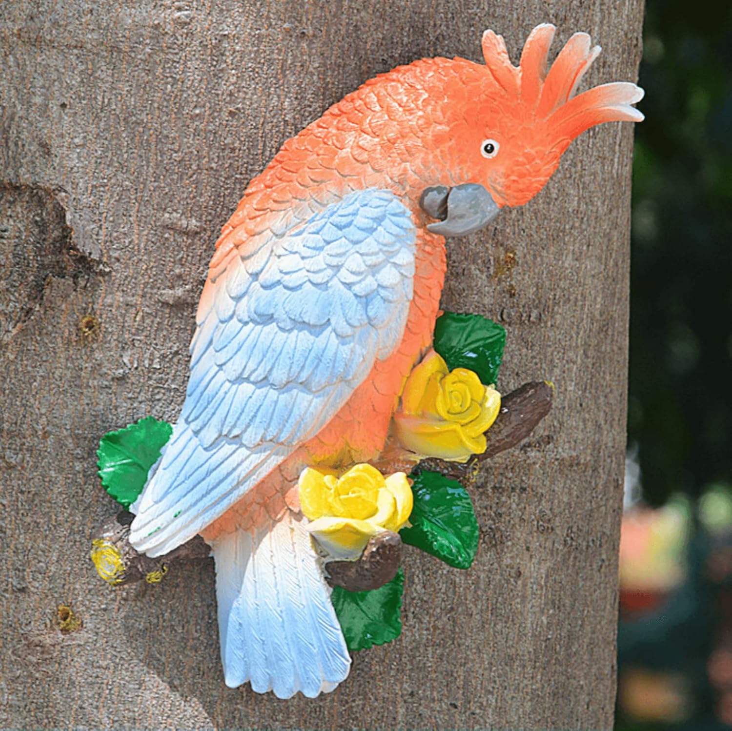 Amazon.com: Outdoor Parrot decoration,Wall Hanging Parrot Decoration ...
