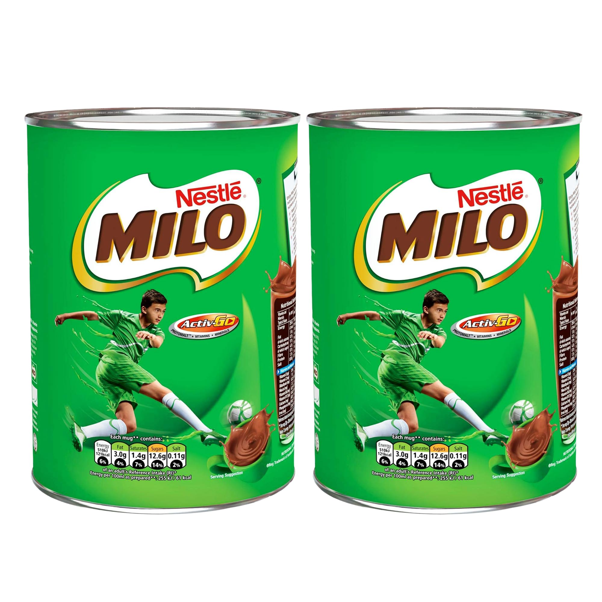 Buy Nestle Milo 400g Tin, Instant Malt Chocolate Drinking Powder, Hot ...