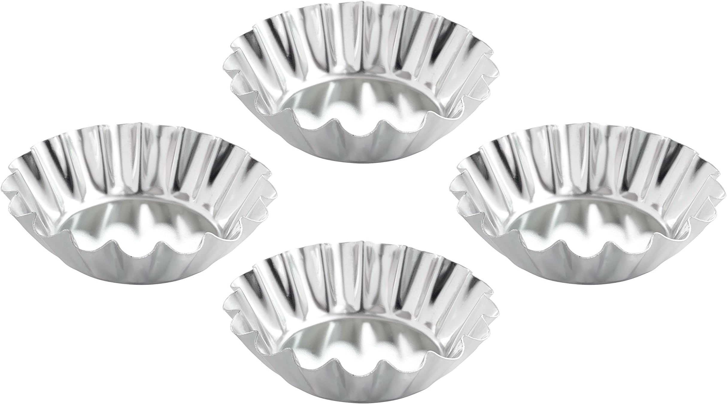 Amazon.com: Cuisinart CMBM-4FLTBZ Mini Fluted Tartlet Pan Set, 5 Inch ...