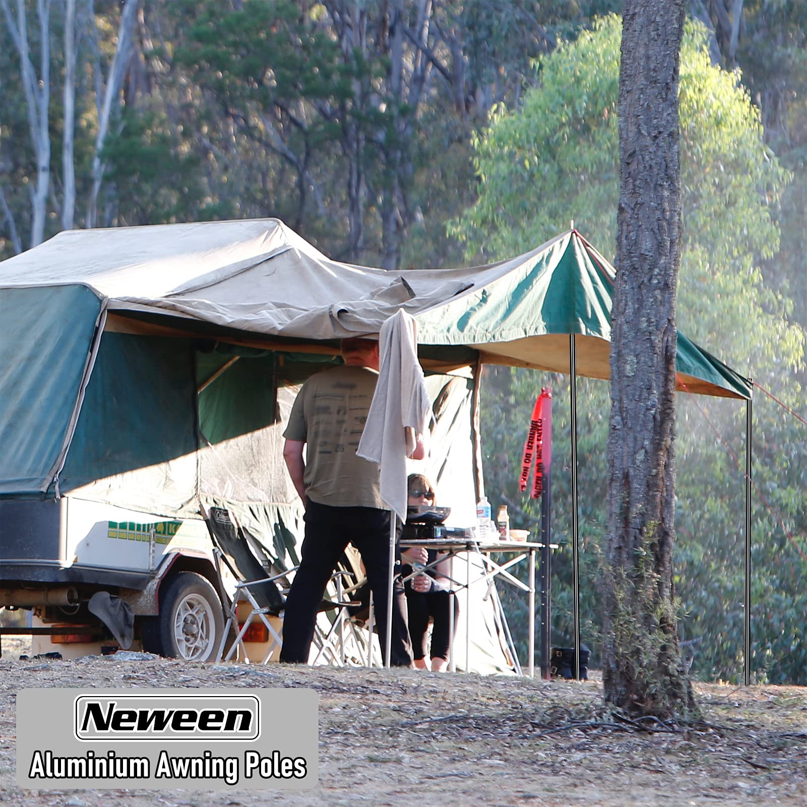 Snapklik.com : Neween Telescoping Tarp Poles Heavy Duty Adjustable ...