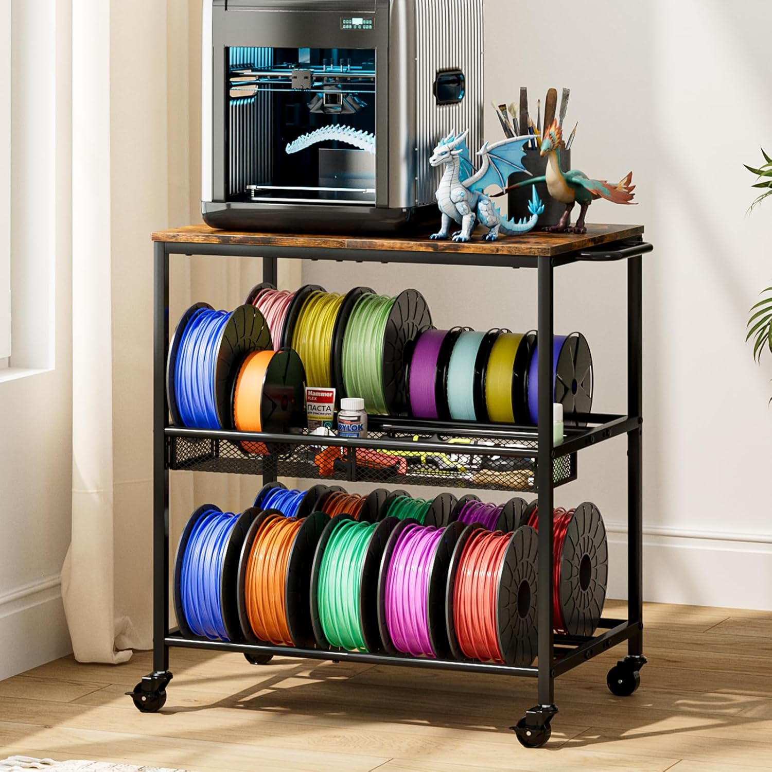 Amazon.com: Heakrit 3D Printer Table with Filament Storage Rack - 3D ...