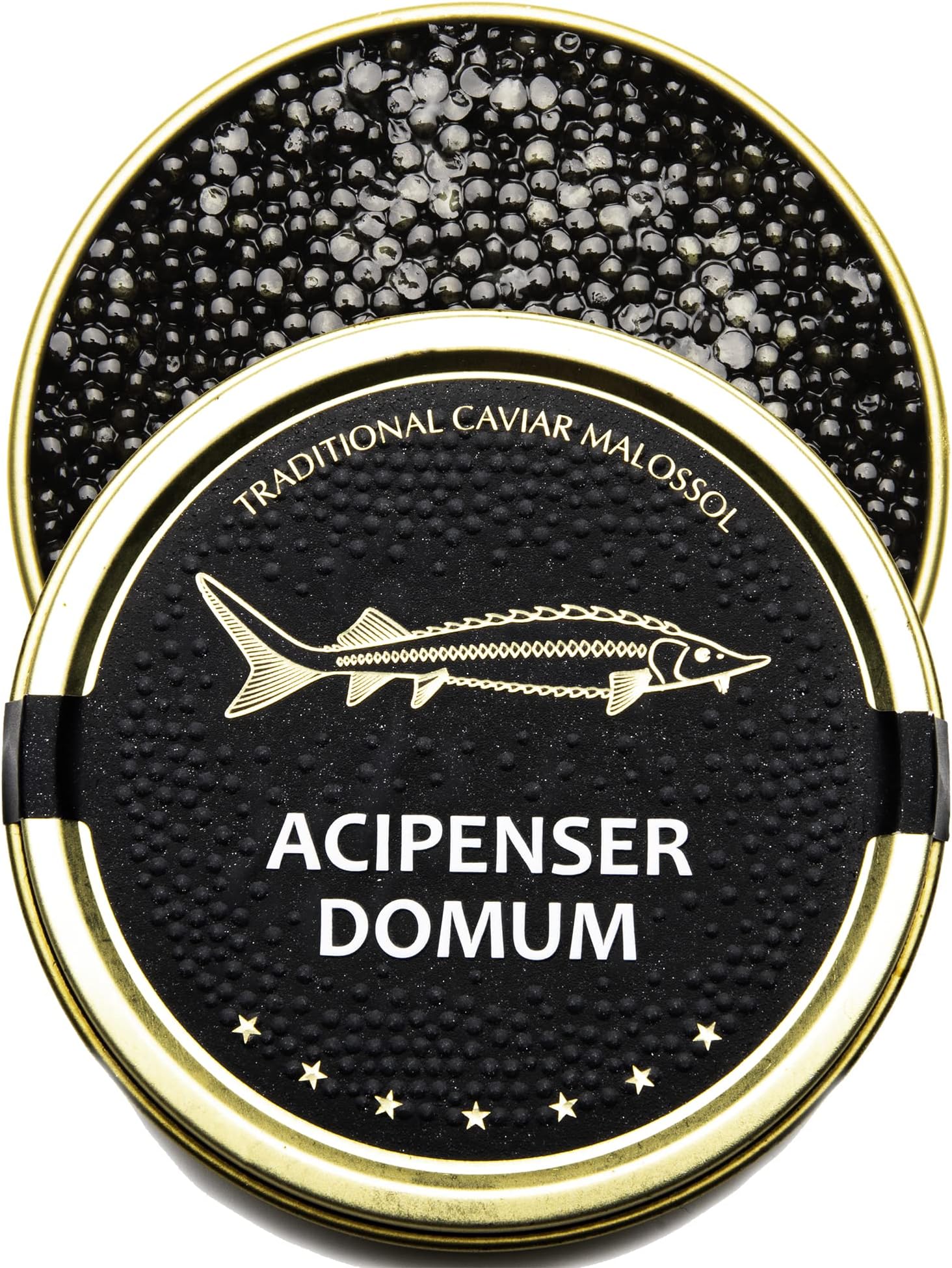 Amazon.com: ACIPENSER DOMUM Premium Osetra Sturgeon Black Caviar - 3.52 ...