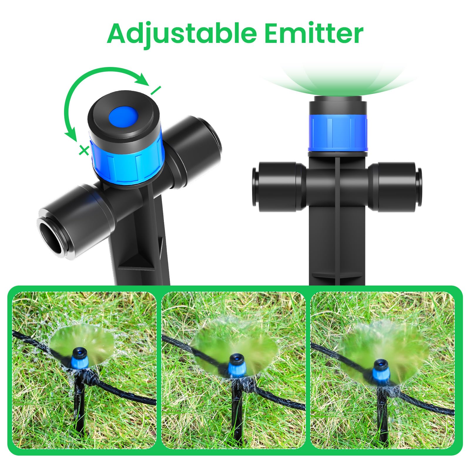 Snapklik.com : MIXC 20 Packs Drip Emitters For 1/4" Tubing