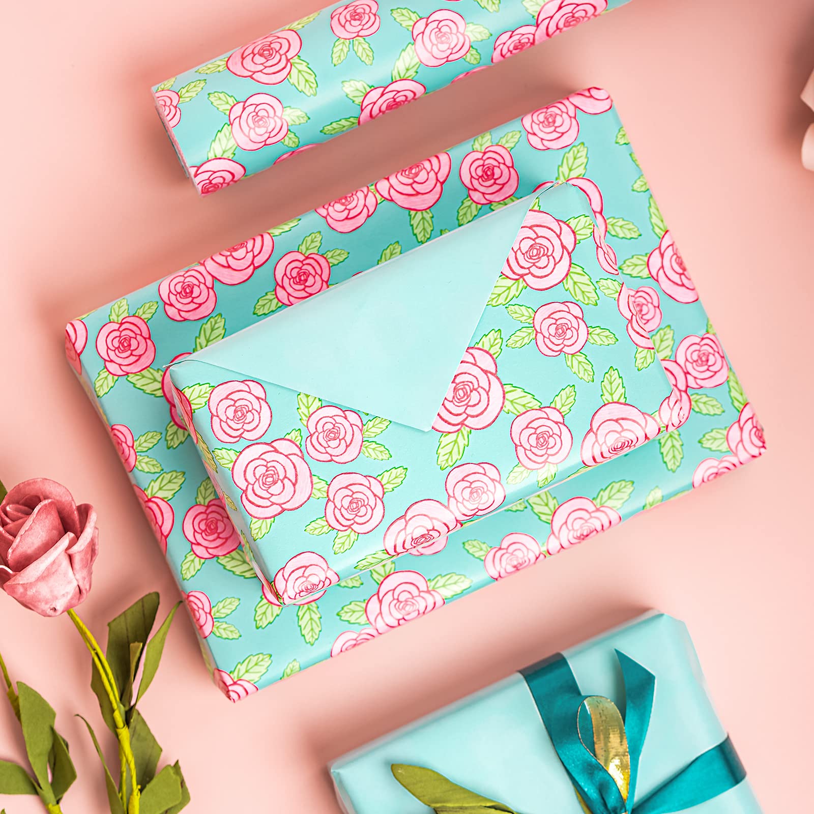 Snapklik.com : MAYPLUSS Wrapping Paper Roll - Mini Roll - 17.3 Inch X ...