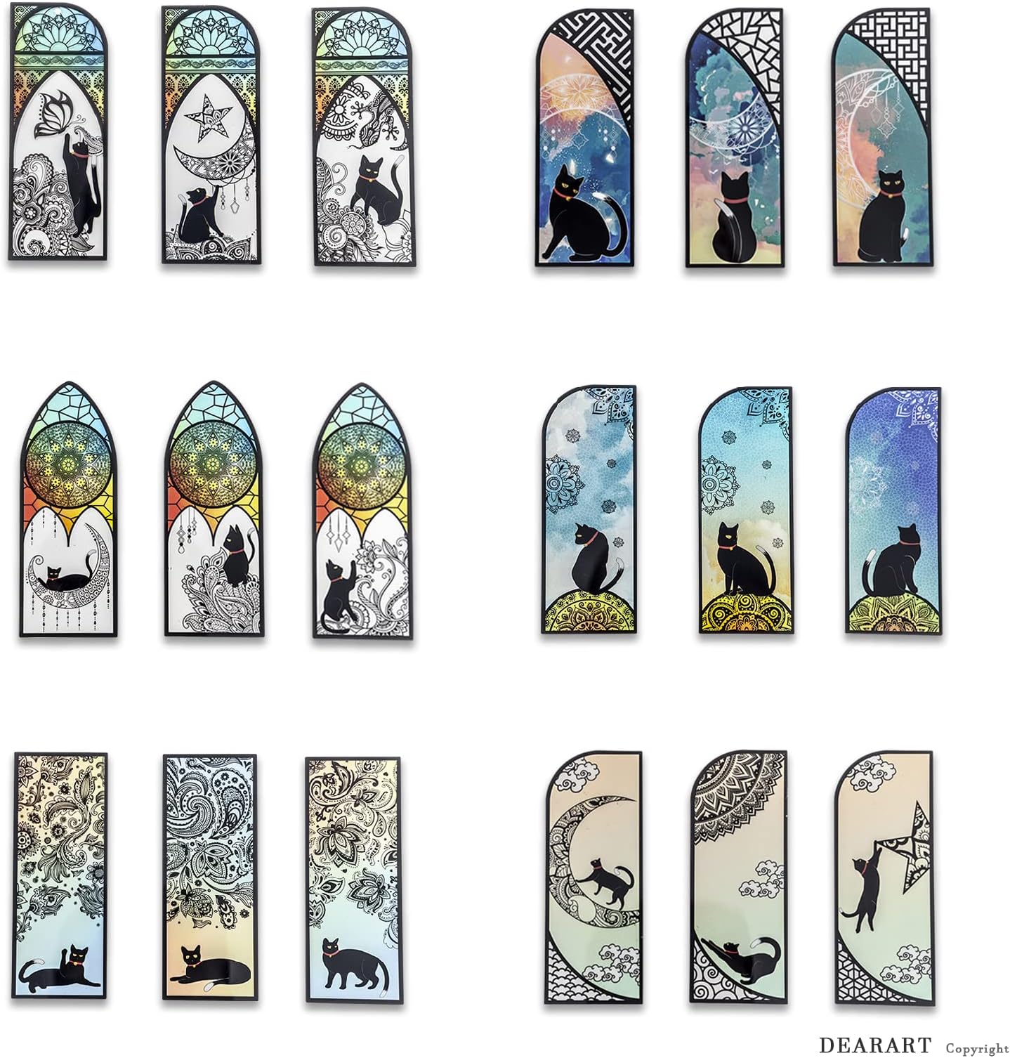 100 Pieces Book Tracker Bookmarks Bookshelf Design Bookmarks Double ...