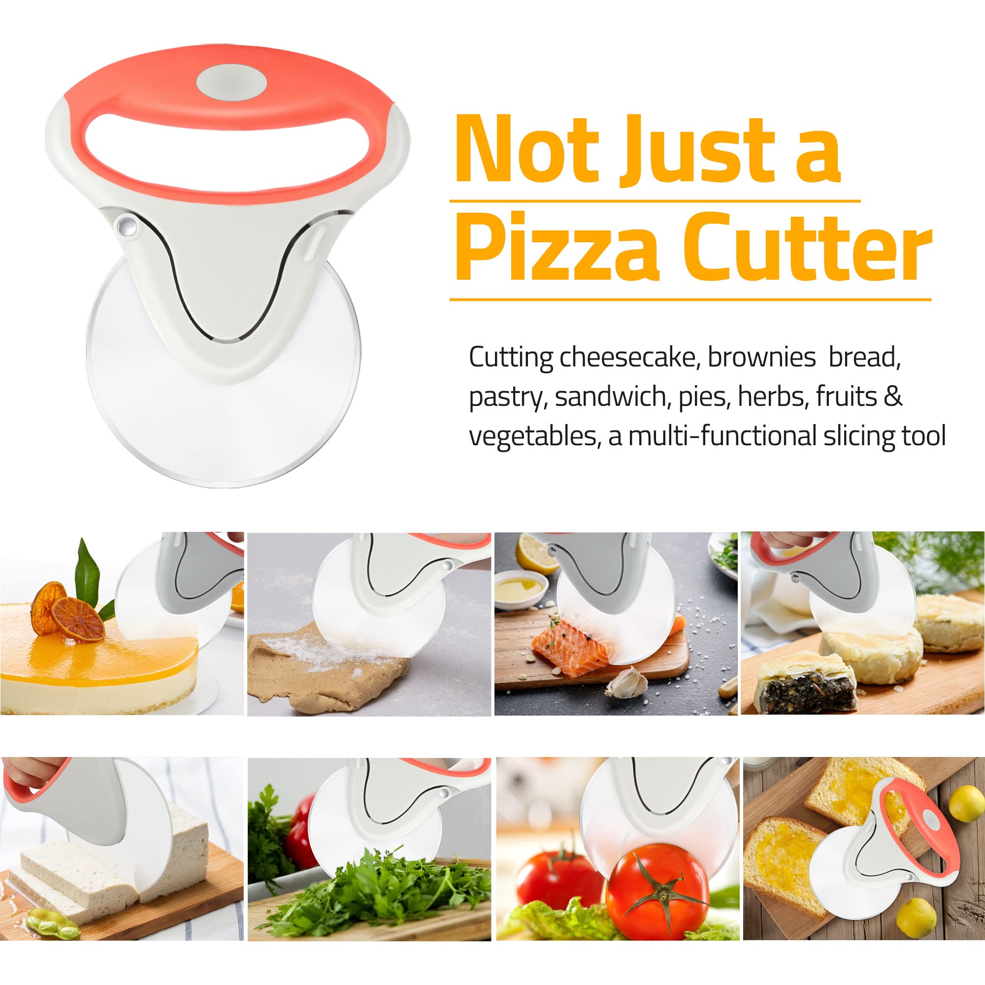 Snapklik.com : Supercenter Pizza Cutter Wheel - Sharp Blade Pizza ...
