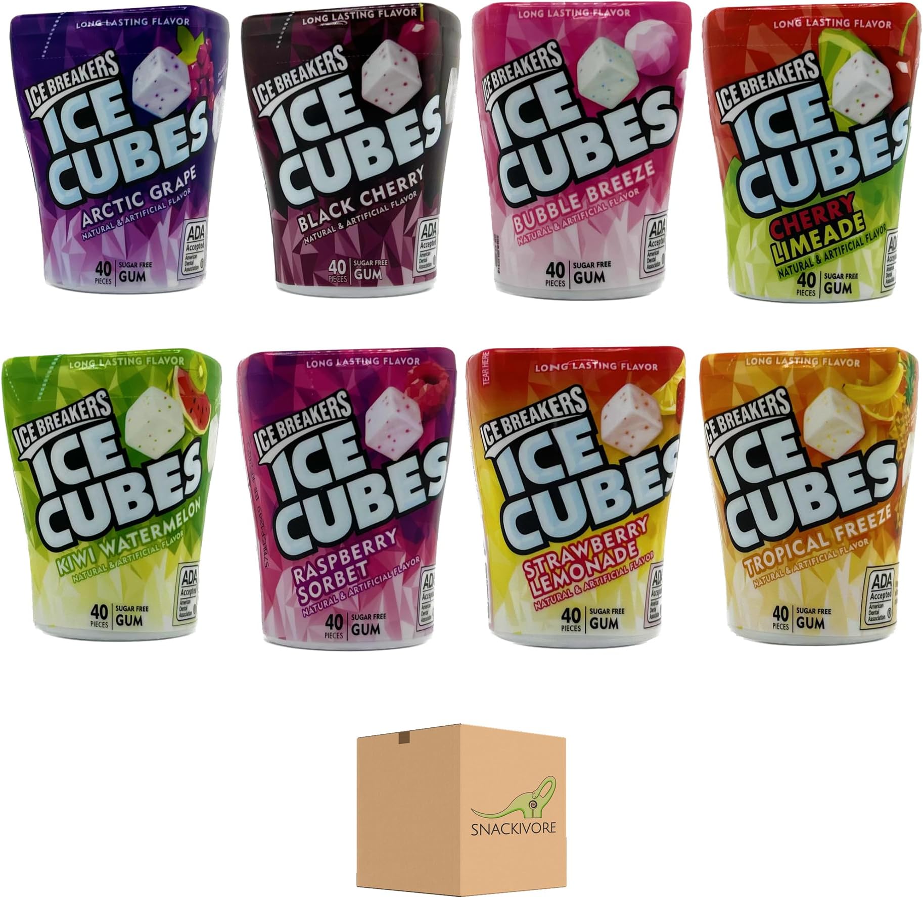 Amazon.com : Ice Breakers Ice Cubes Sugar Free Gum with Xylitol, Arctic ...
