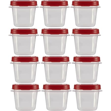 Amazon.com: Rubbermaid Easy Find Lids Food Storage Containers, 0.5 Cup ...