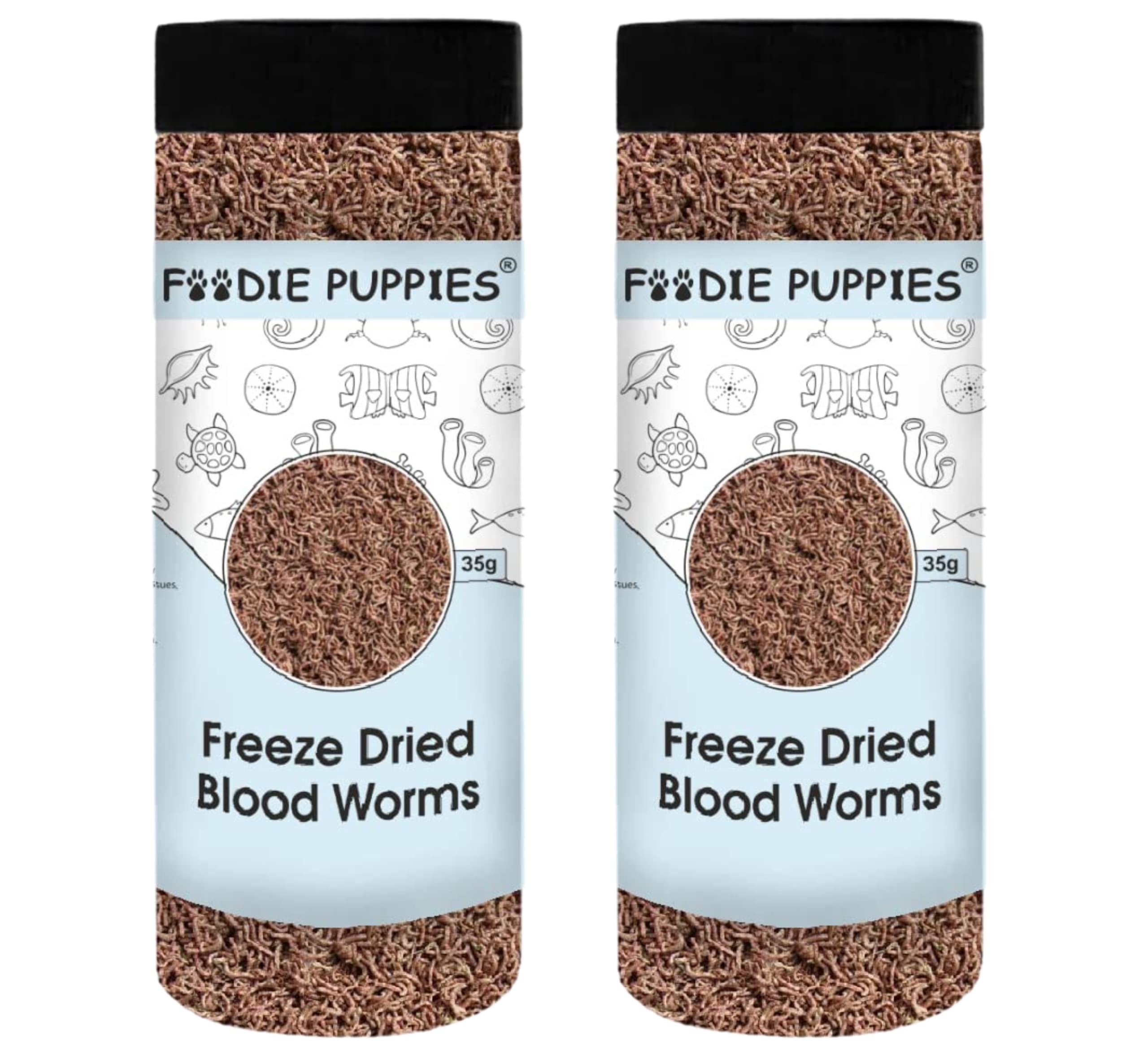 Buy Foodie Puppies Freeze Dried Blood Worms 35g - Food for Guppies ...
