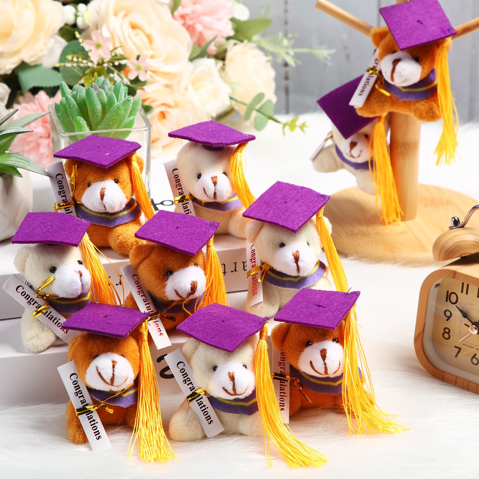 Snapklik.com : Deekin 16 Pcs Mini Graduation Bears For 2025 Graduation ...