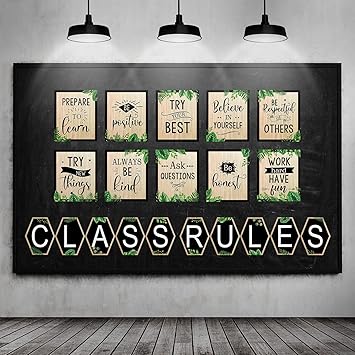 Amazon.com: Clabby 20 Pieces Classroom Bulletin Board Posters Class ...
