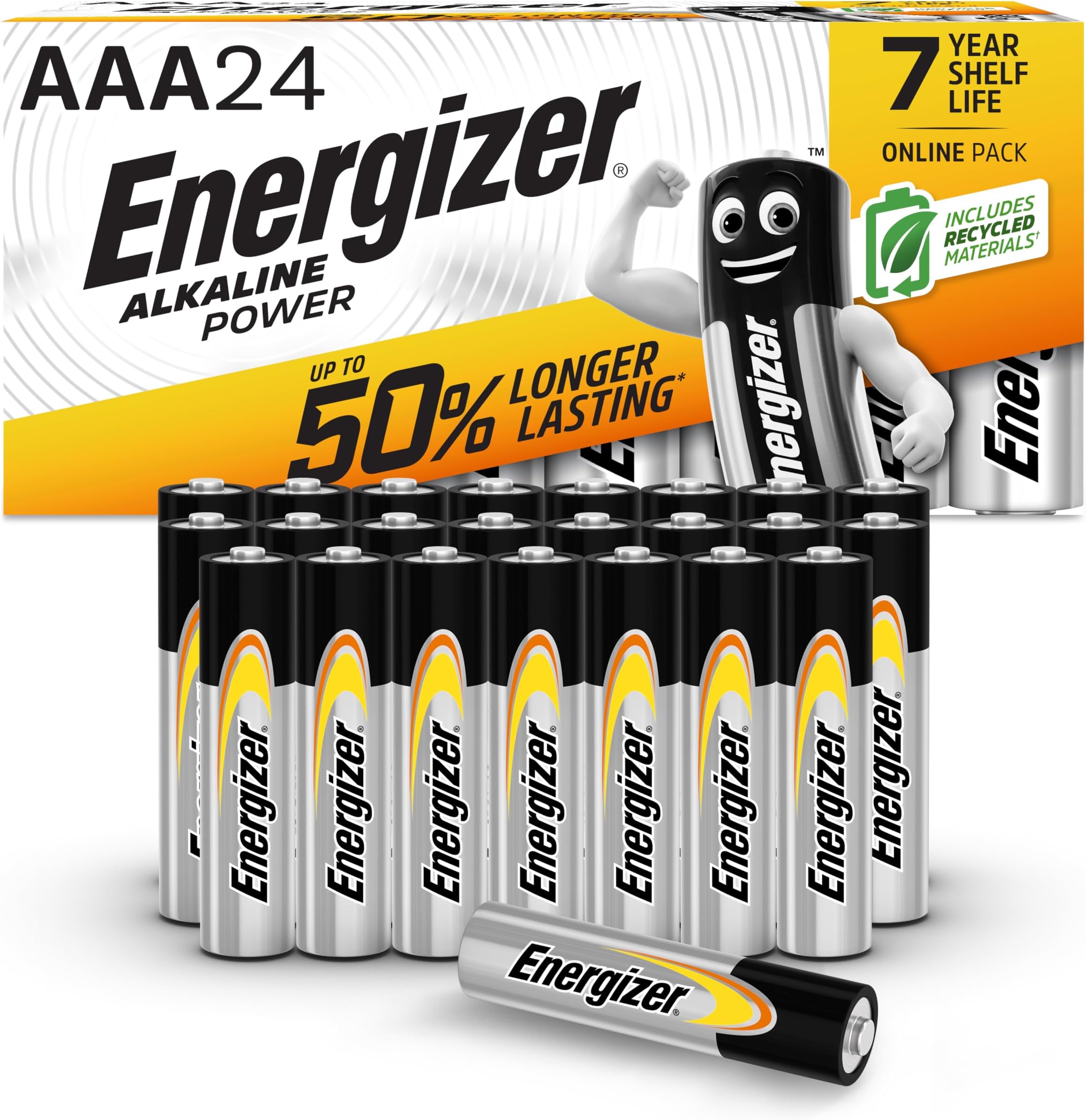 Energizer Alkaline Power AAA, 24 Pack : Amazon.fr: High-Tech