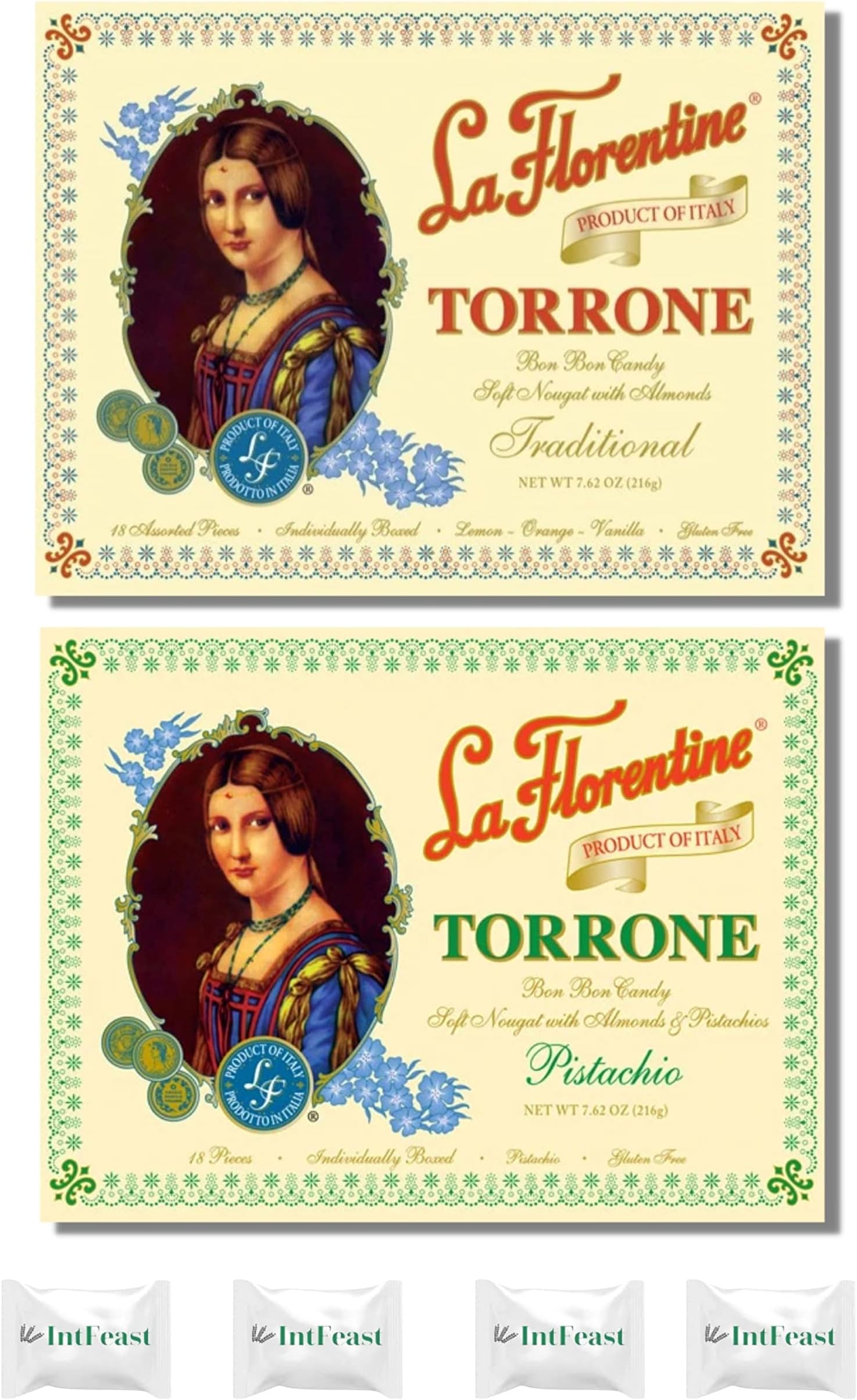 Amazon.com : Ferrara - Italian Torrone 18 pc. (Almond Honey Nougat ...