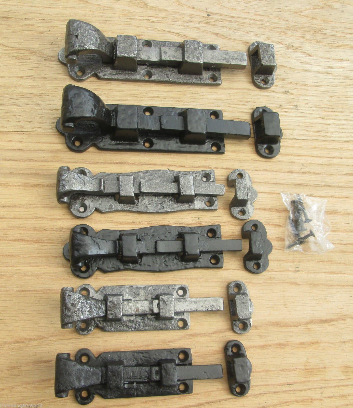 IRONMONGERY WORLD® Black Antique CAST Iron Ornate Tudor Fancy Old ...