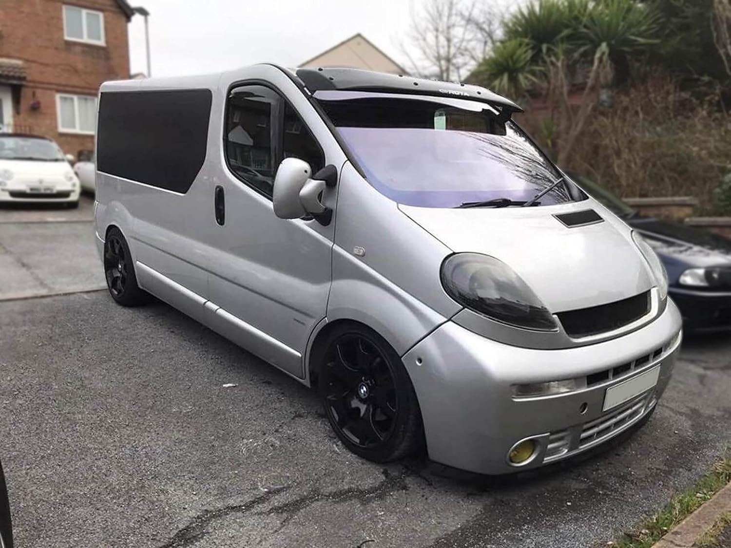Bragan Sun Visor Compatible With Vauxhall Opel Vivaro 2002-2014 Acrylic ...