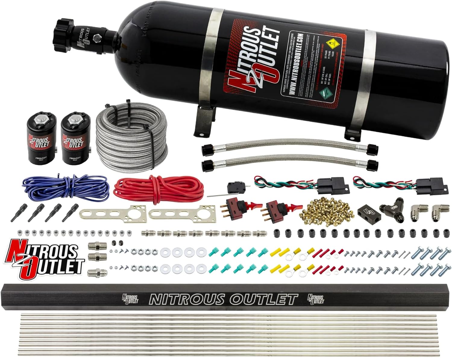 Amazon.com: Nitrous Outlet Dry 4 Cylinder Dual Stage Direct Port System ...