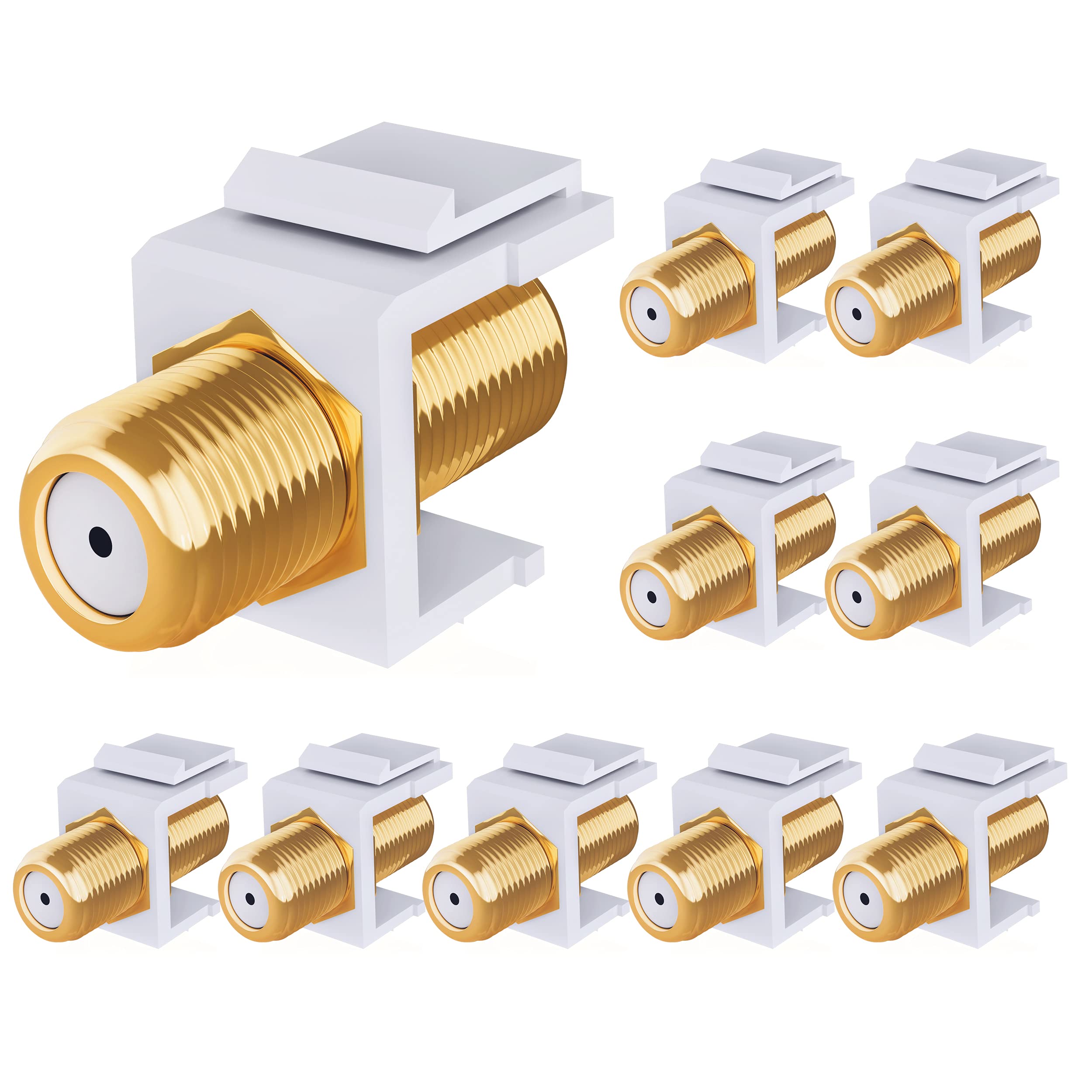 Snapklik.com : GearIT Coax Keystone Jack Insert For Keystone Jack Wall ...