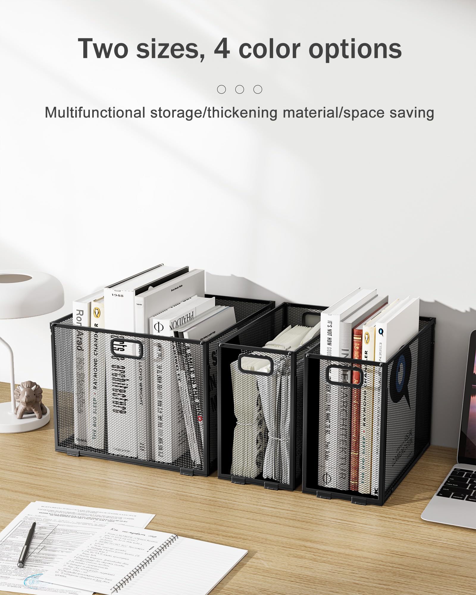 Snapklik.com : Hanging File Organizer, Portable Desktop Mesh Crate For ...