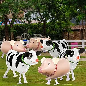 Amazon.com: Silipull 12 Pcs Inflatable Farm Animal Balloons Inflatable ...