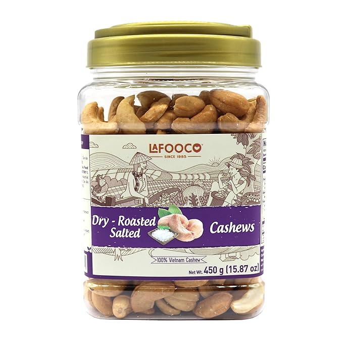 Amazon.com : LAFOOCO Dried - Roasted Salted Cashews, No Oil, 100% ...