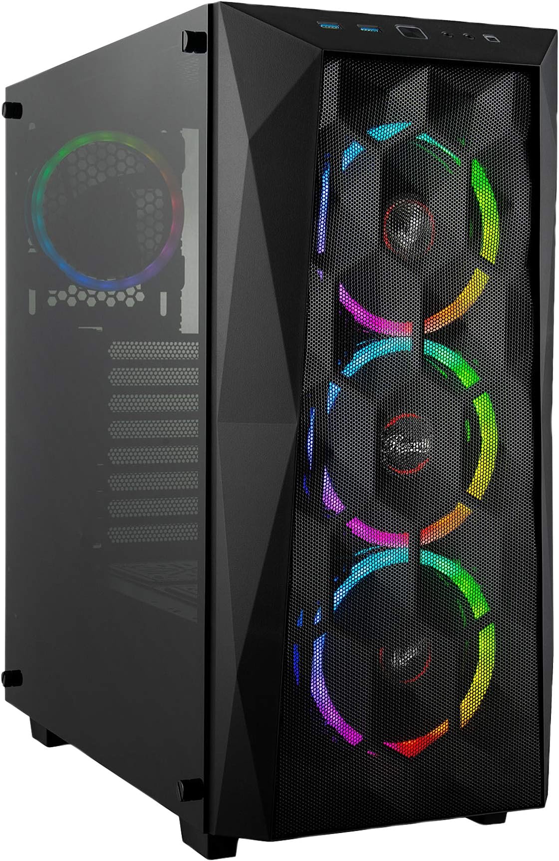 Amazon.com: Rosewill ATX Mid Tower Gaming PC Computer Case with ...