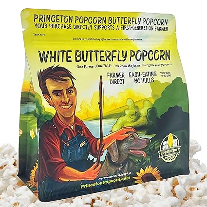 Amazon.com: Princeton Popcorn Baby White Popcorn Kernels, Tender ...