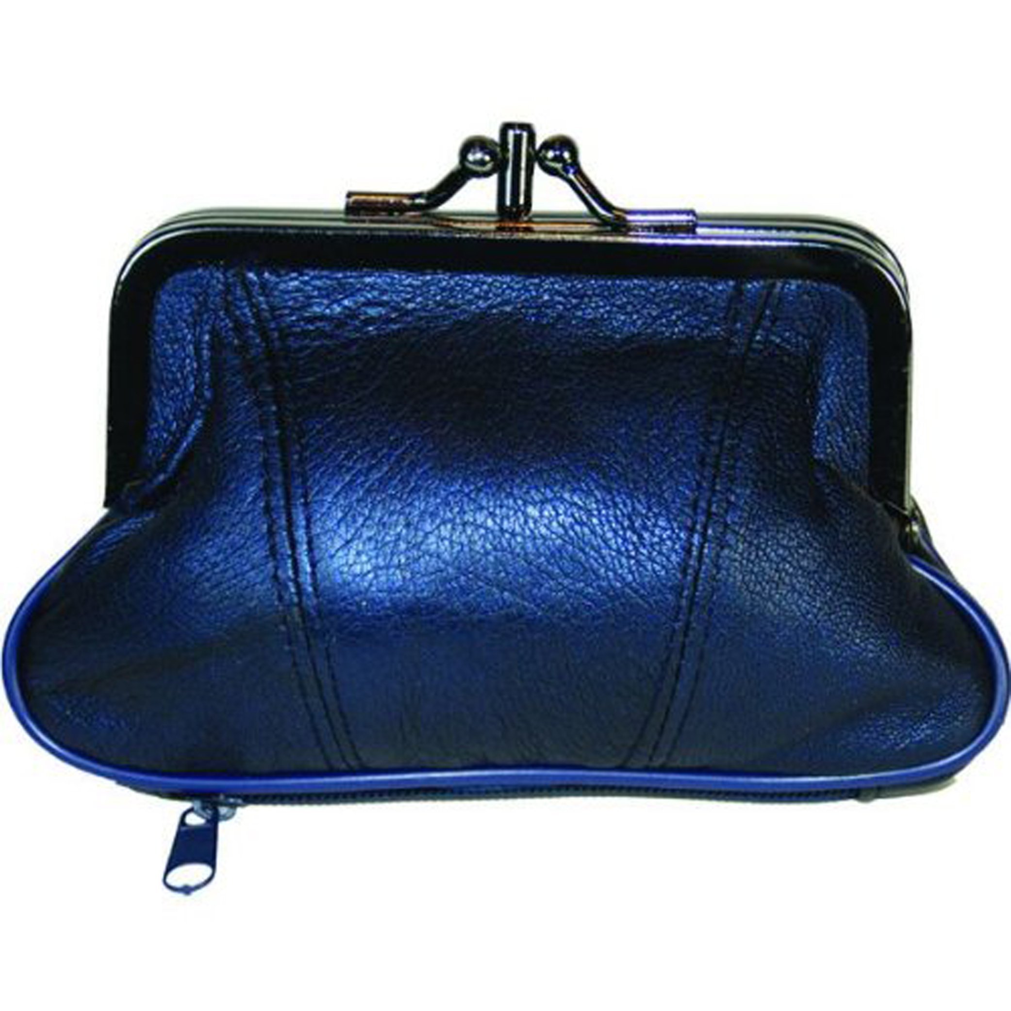 Amazon.com: Leather Change Purse Blue Y062 : Clothing, Shoes & Jewelry