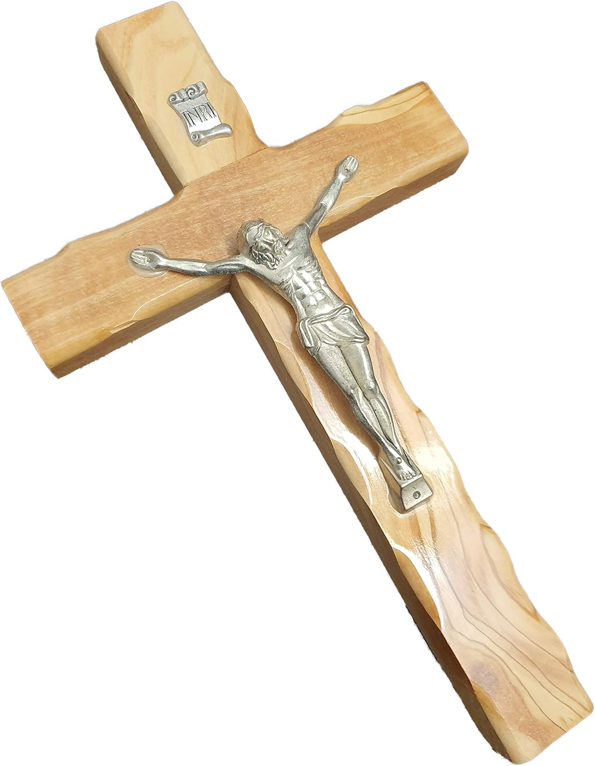 Amazon.com: Jerusalem Olive Wood 10" Cross Crucifix from Bethehem ...