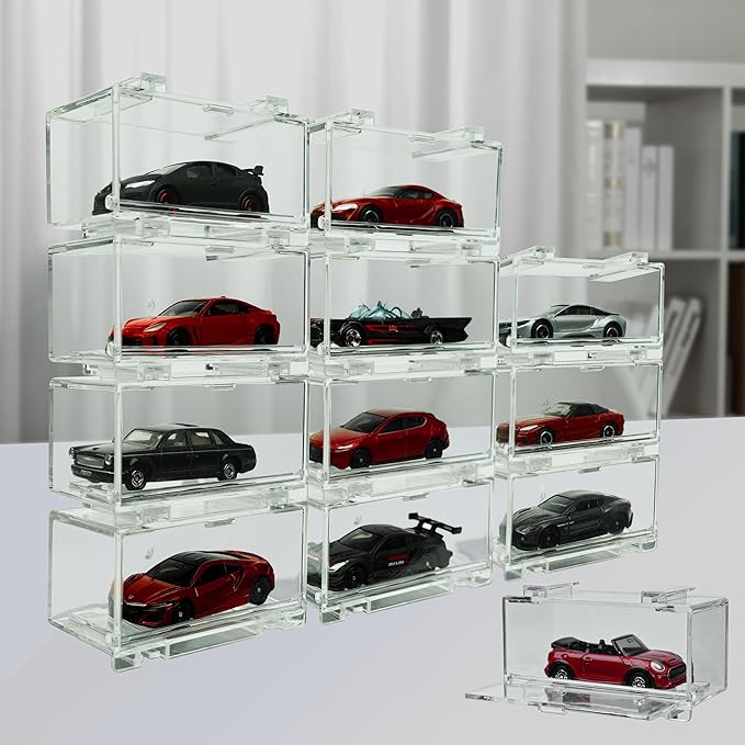 Amazon.com: KASTUN 1/64 Scale Modle Cars Storage Case,Display Case for ...