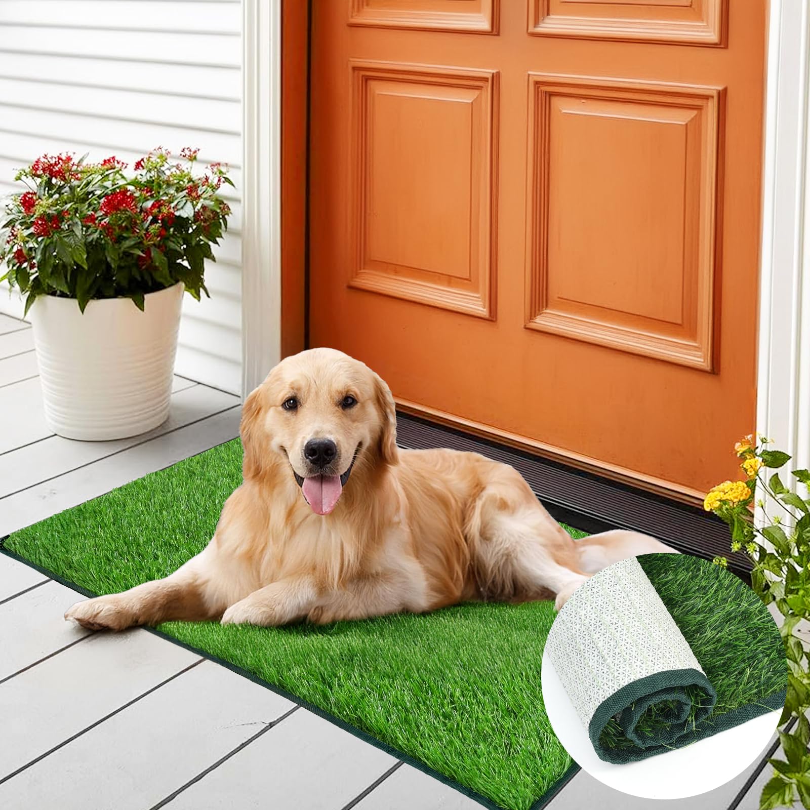 Amazon.com: Dog Grass Pee Pad,Artificial Grass for Dogs Potty Training ...