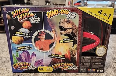 Amazon.com: Abacus Brands Virtual Reality 4 in 1 Deluxe VR Lab - Illustrated Interactive VR Book ...