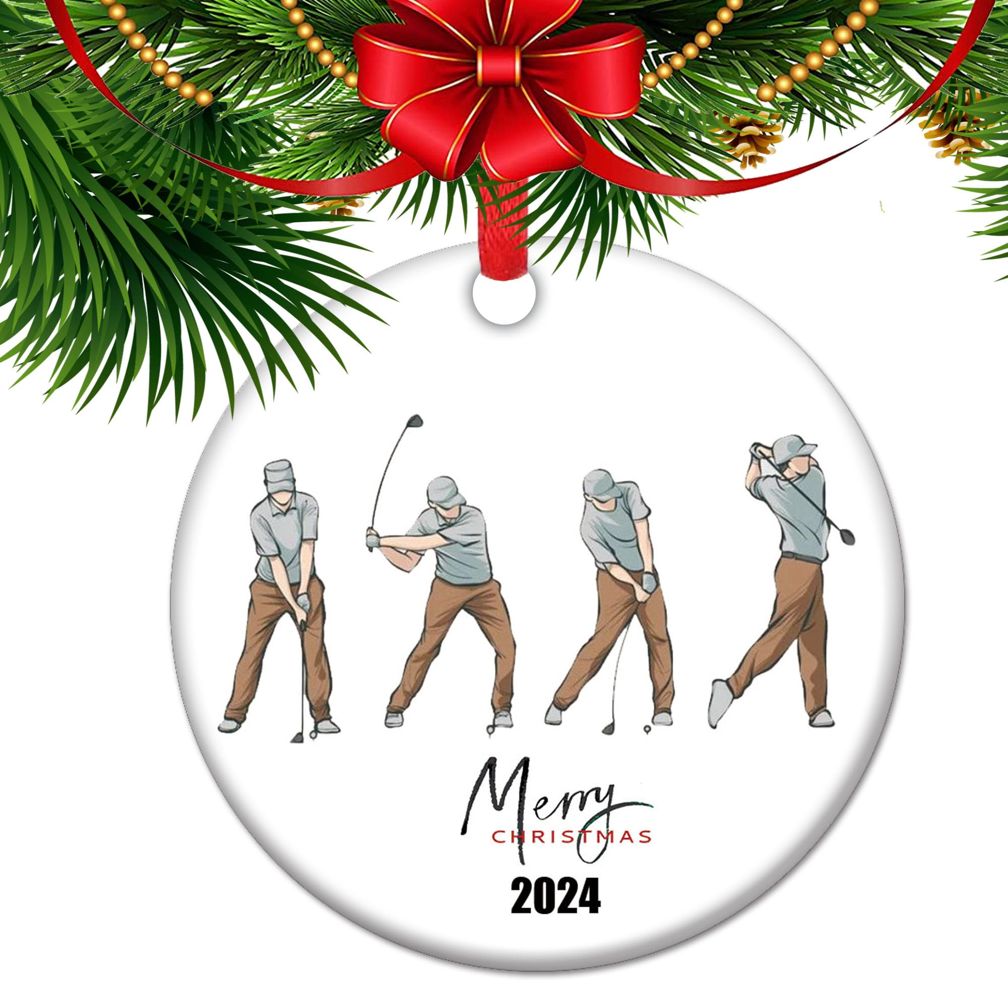 Amazon.com: Golf Christmas Ornament Golf Christmas Tree Ornaments Golf ...