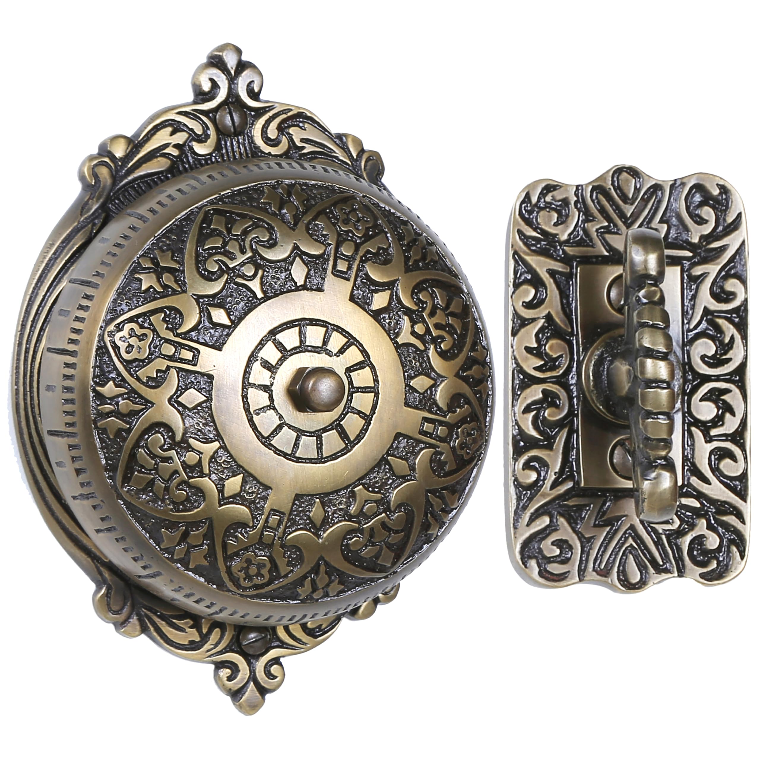 A29 Decorative Mechanical Doorbell - Old Fashioned Twist Door Bell with ...