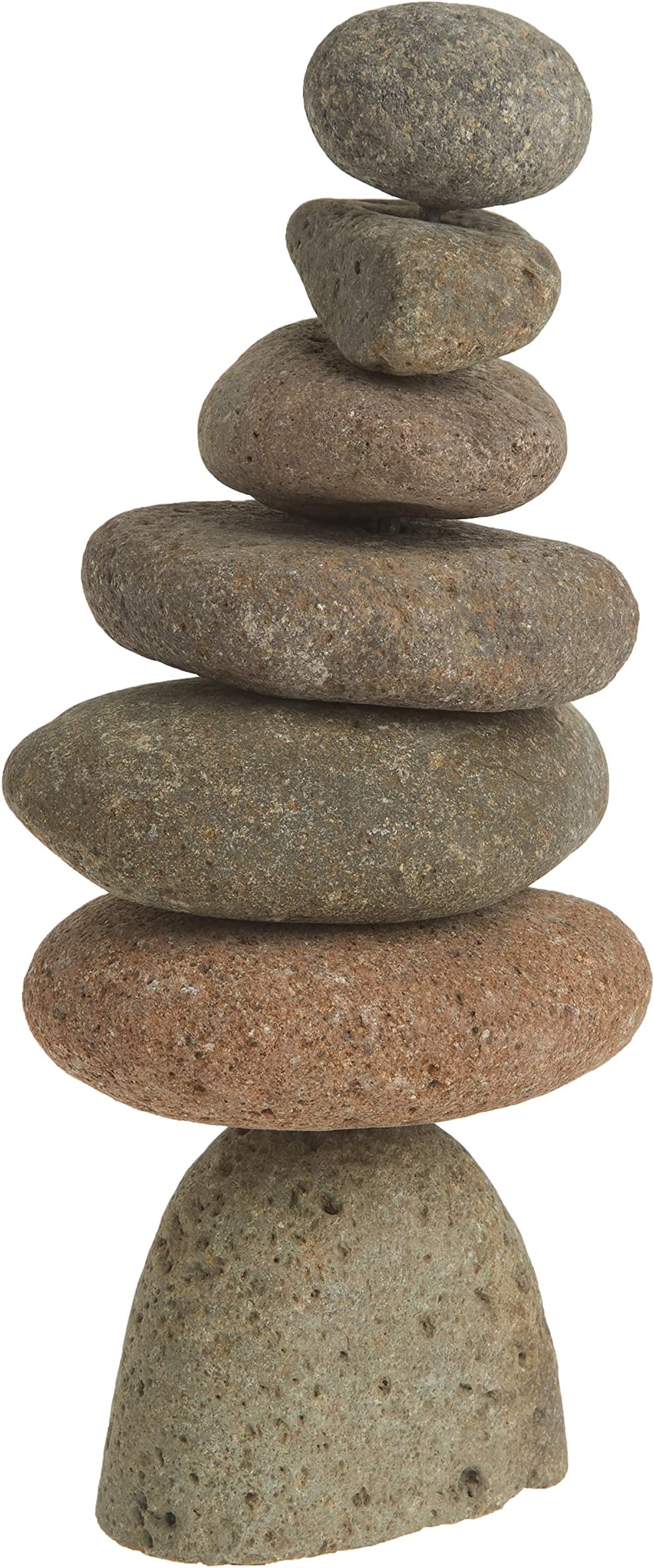 Amazon.com: Garden Age Supply Natural River Stone Rock Cairn Sculpture ...