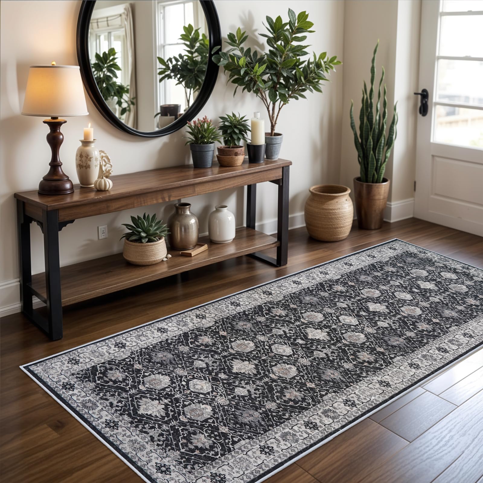 Amazon.com: Hallway Washable Runner Rug - 3x6 Kitchen Rugs Entryway Rug ...