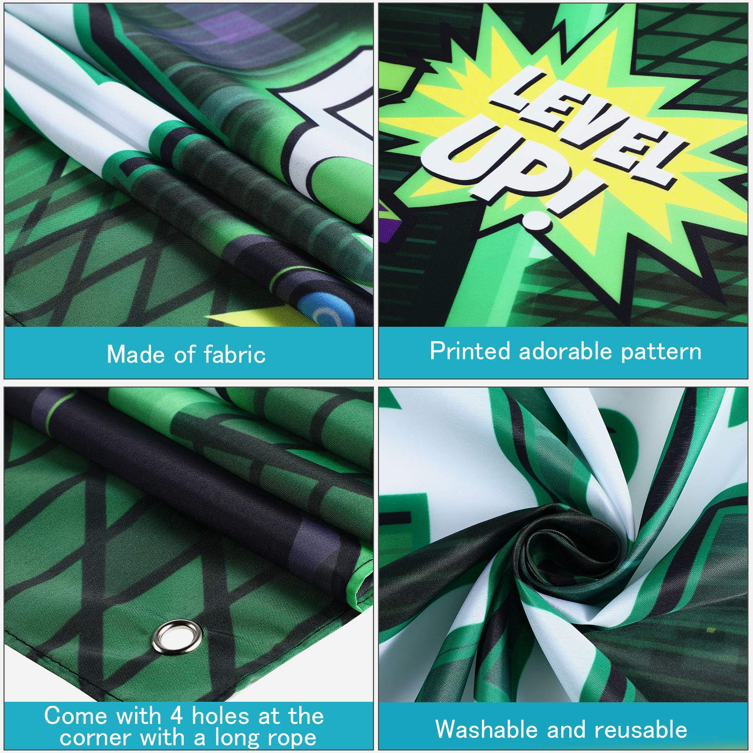 Buy Video Game Happy Birthday Backdrop Gaming Theme Party Photography ...