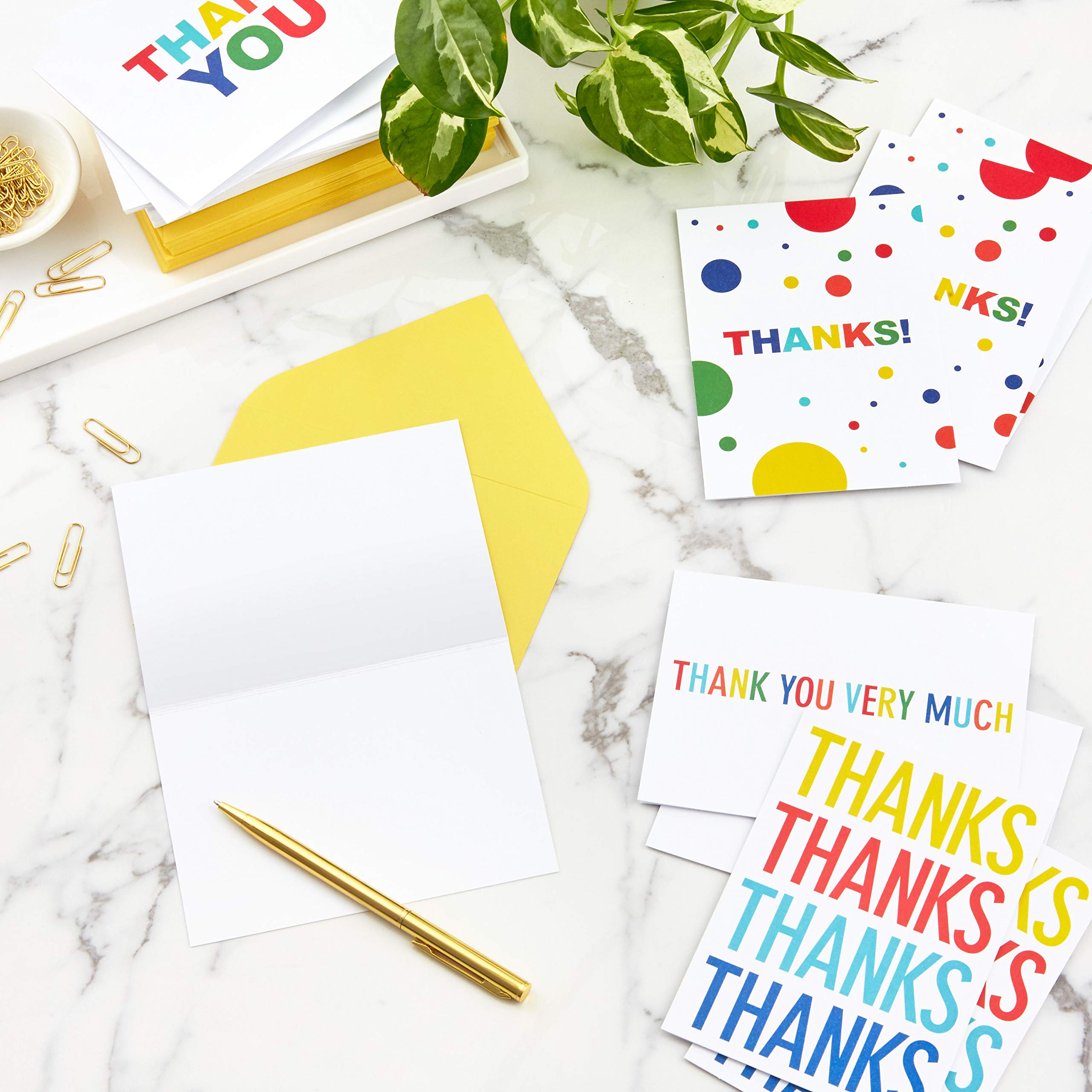 Snapklik.com : Hallmark Thank You Cards Assortment, Primary Colors
