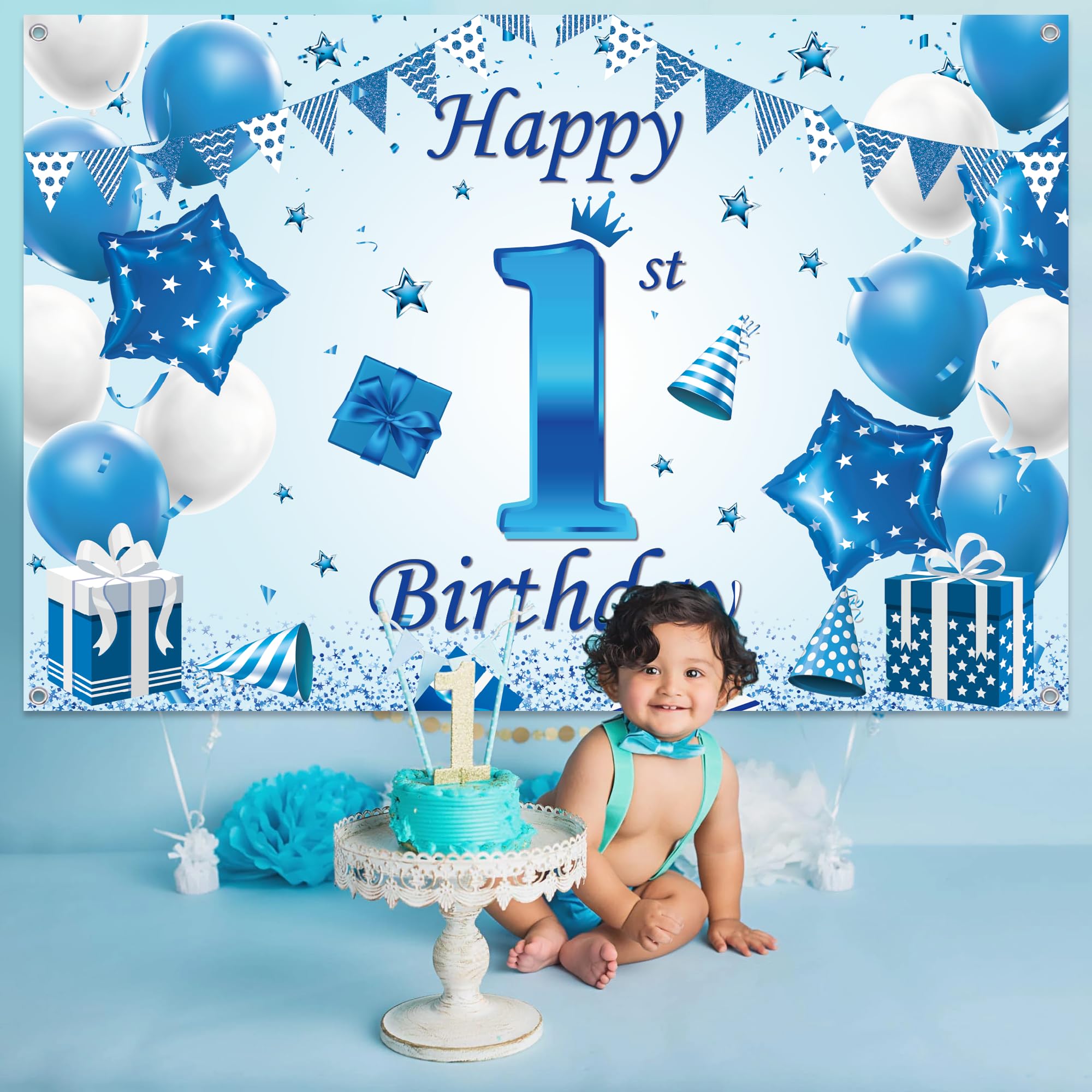 1st Birthday Background Paper 1st Birthday Card Kids Birthday Card