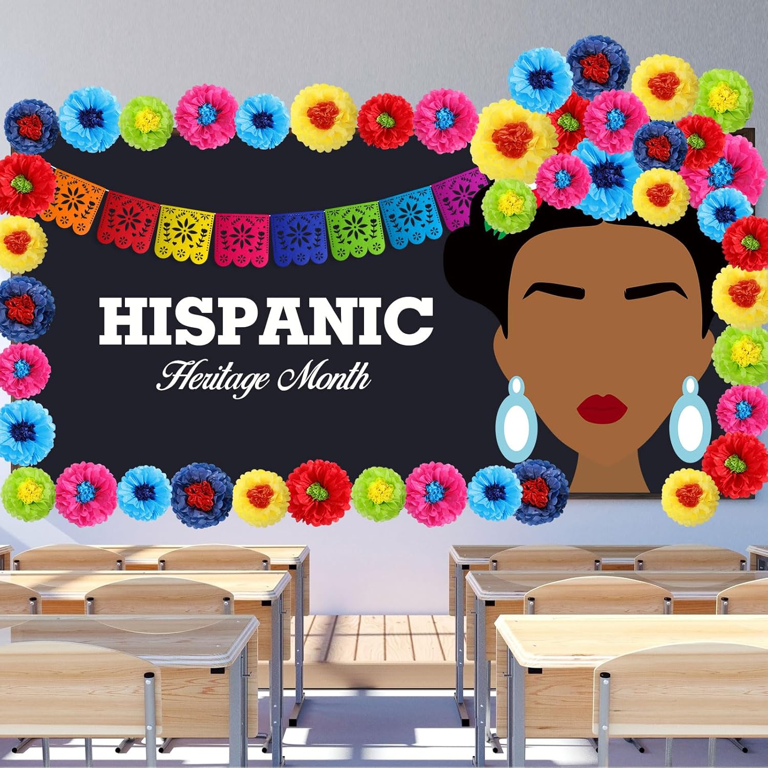 Amazon.com: Mooliwe 23 Pcs Hispanic Heritage Month Bulletin Board ...