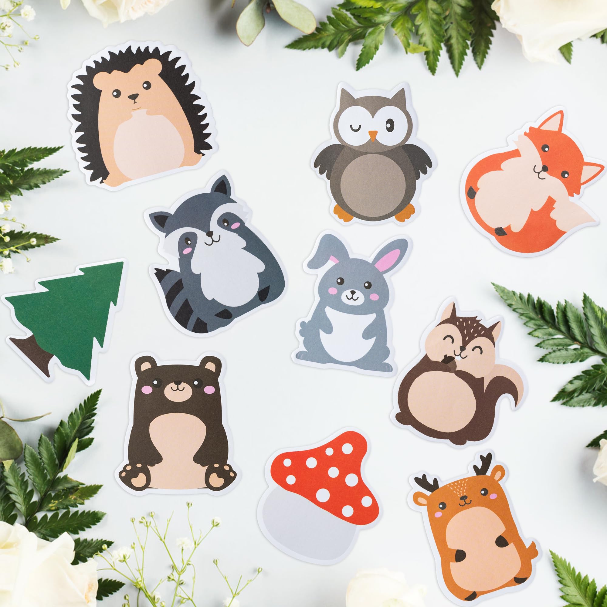 Snapklik.com : 30 Pack Woodland Animals Sticky Notes, Total 600 Sheets ...