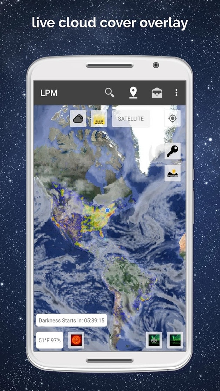Light Pollution Map - Dark Sky Finder Astro Tools - App on Amazon Appstore