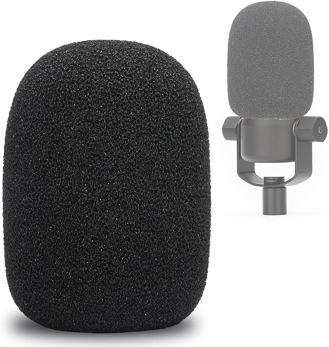 Amazon.com: PodMic Pop Filter Foam Cover - Mic Windscreen Wind Cover ...