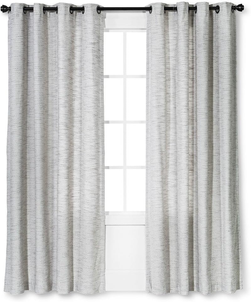 Amazon.com: Threshold, One Diamond Weave Window Panel, Radiant Gray ...